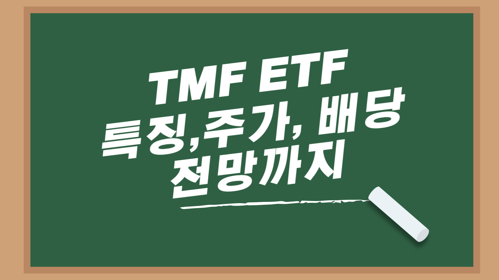 TMF ETF 주가, 배당 및 특징 정리 (2025년 전망) - 유용한 상품들